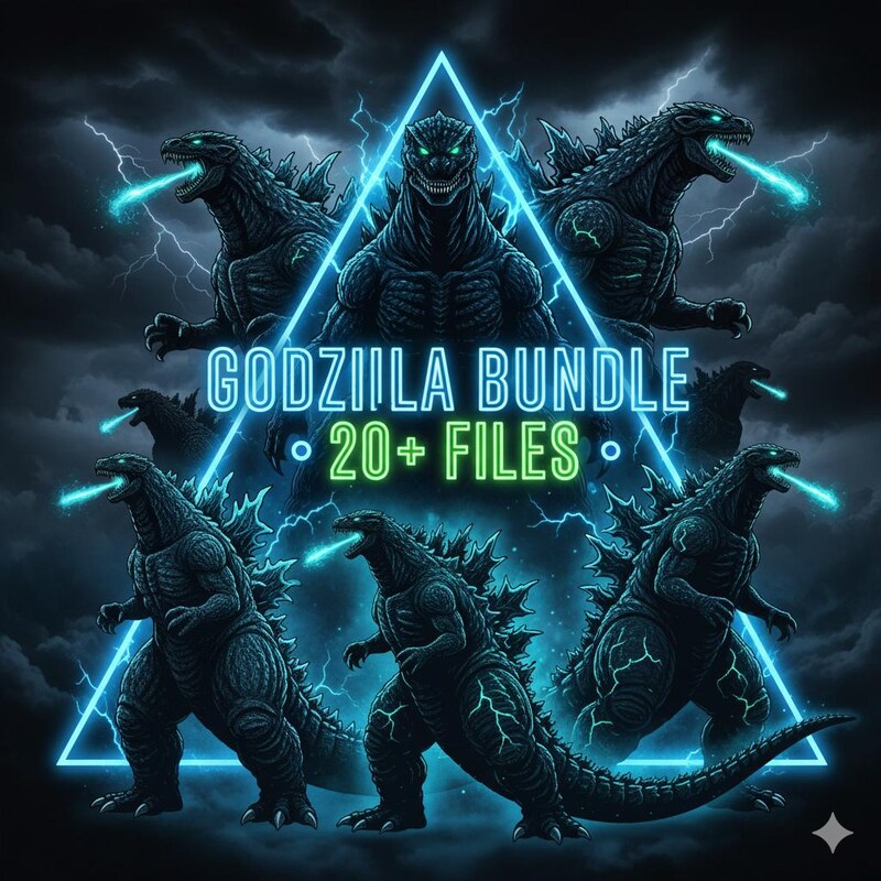 Godzilla Art - Etsy