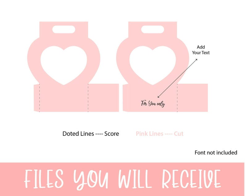 Heart Box Template SVG, Gift Box Template SVG, Hearth Box Template ...