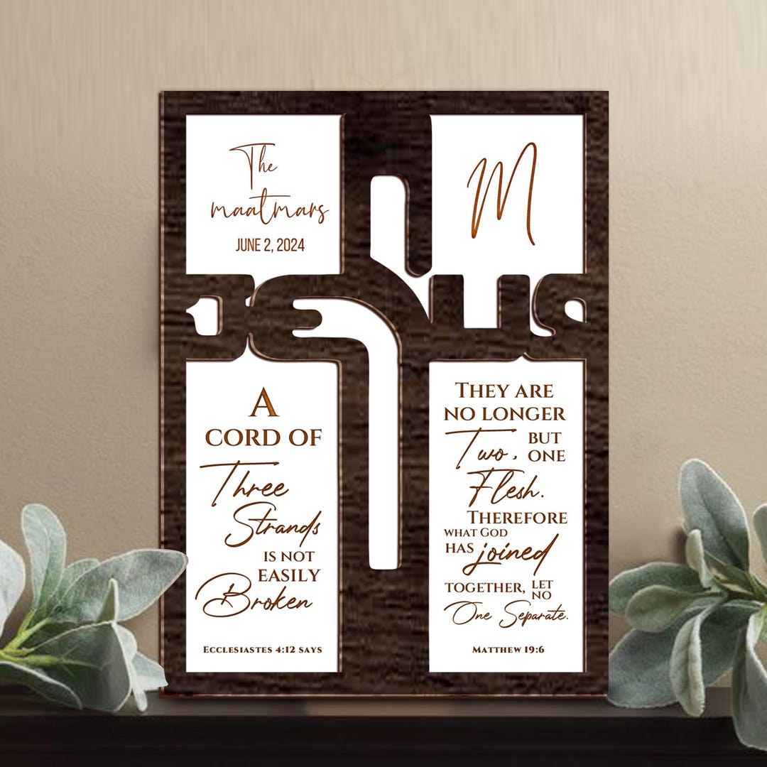 A Cord of Three Strands SVG: Wedding Unity Sign (digital Download) - Etsy