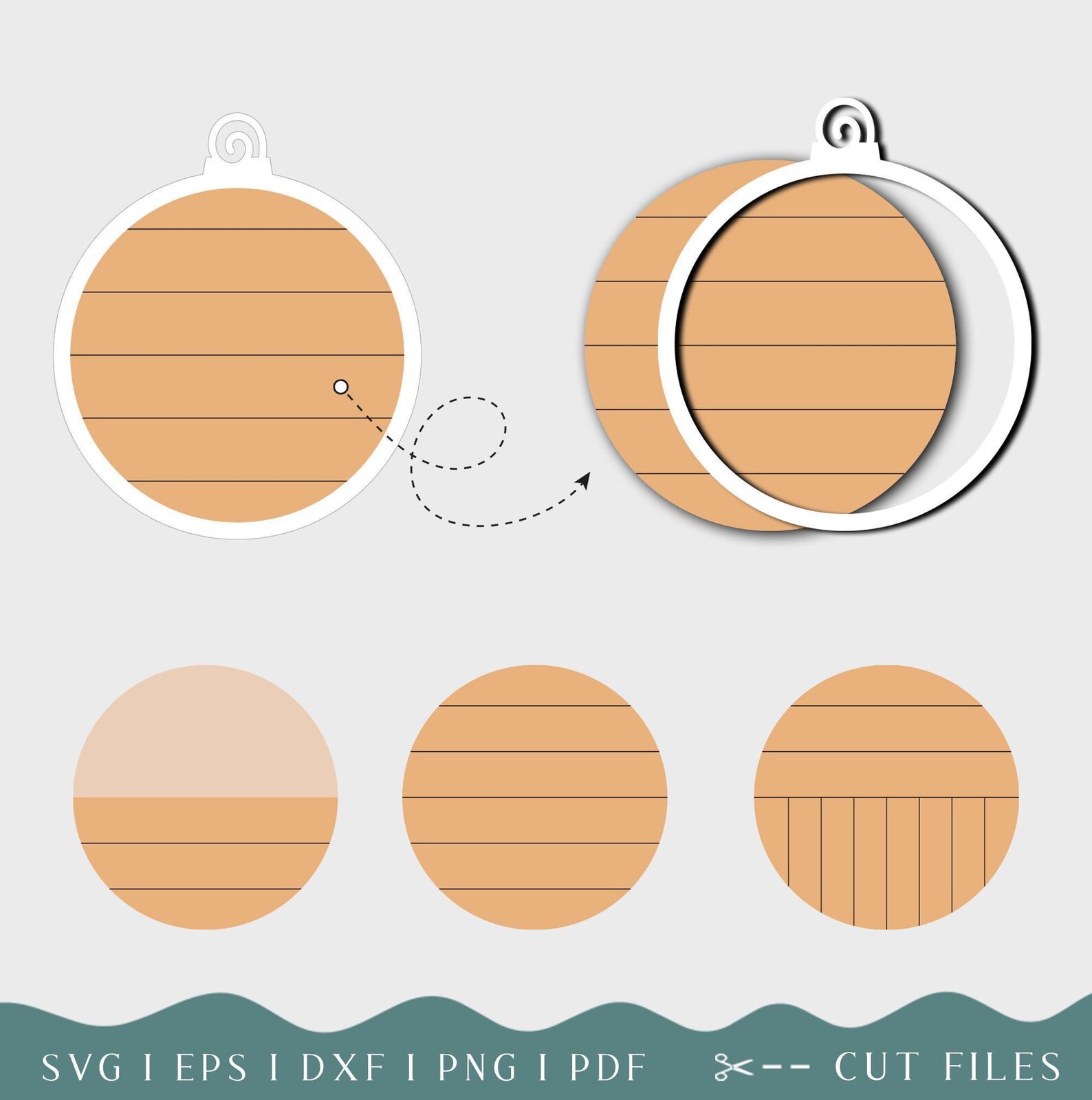 Blank Ornament SVG Template: DIY Laser Cut File (digital Download - Etsy