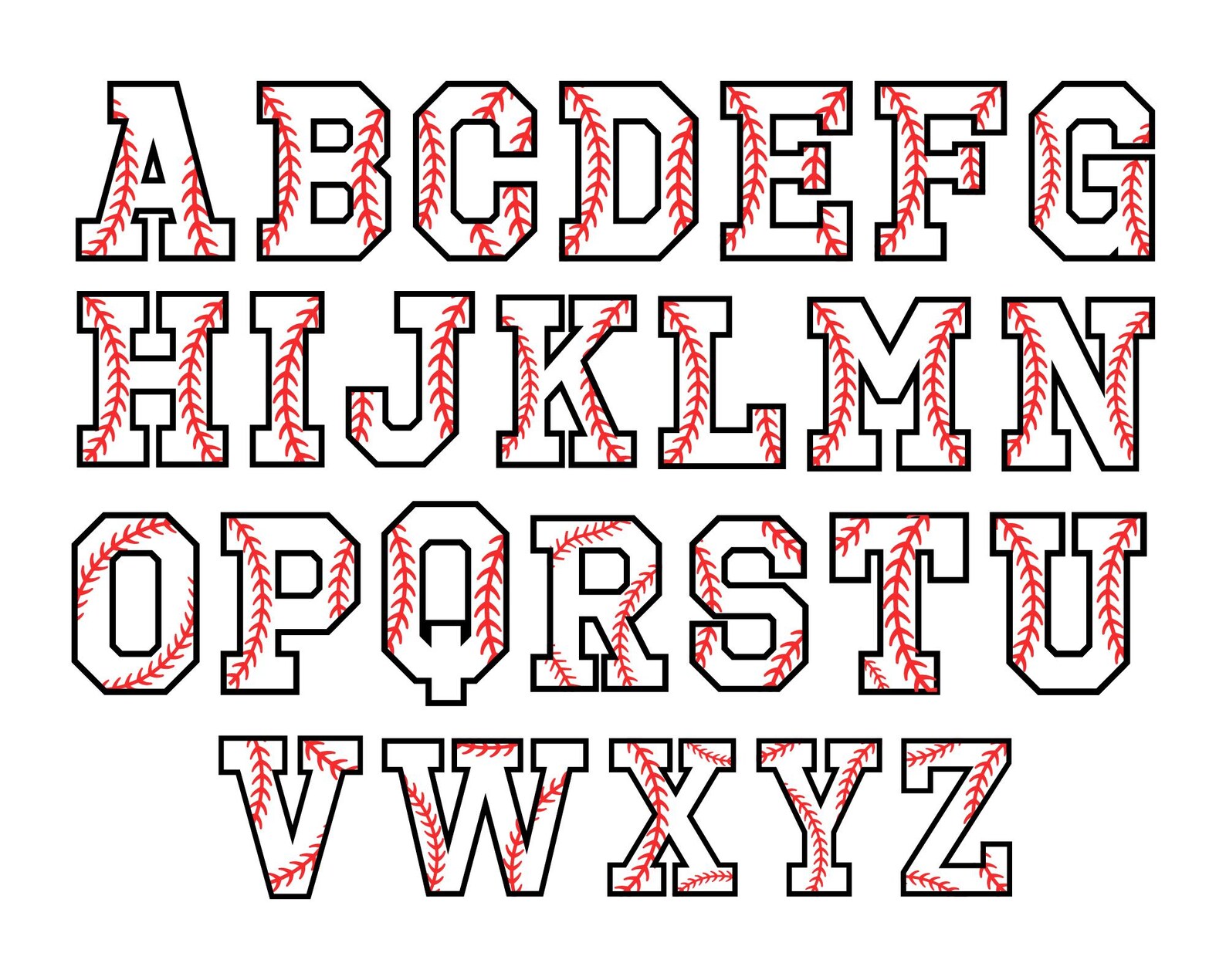 Baseball Team Font SVG, Baseball Mom Alphabet SVG, Football SVG ...