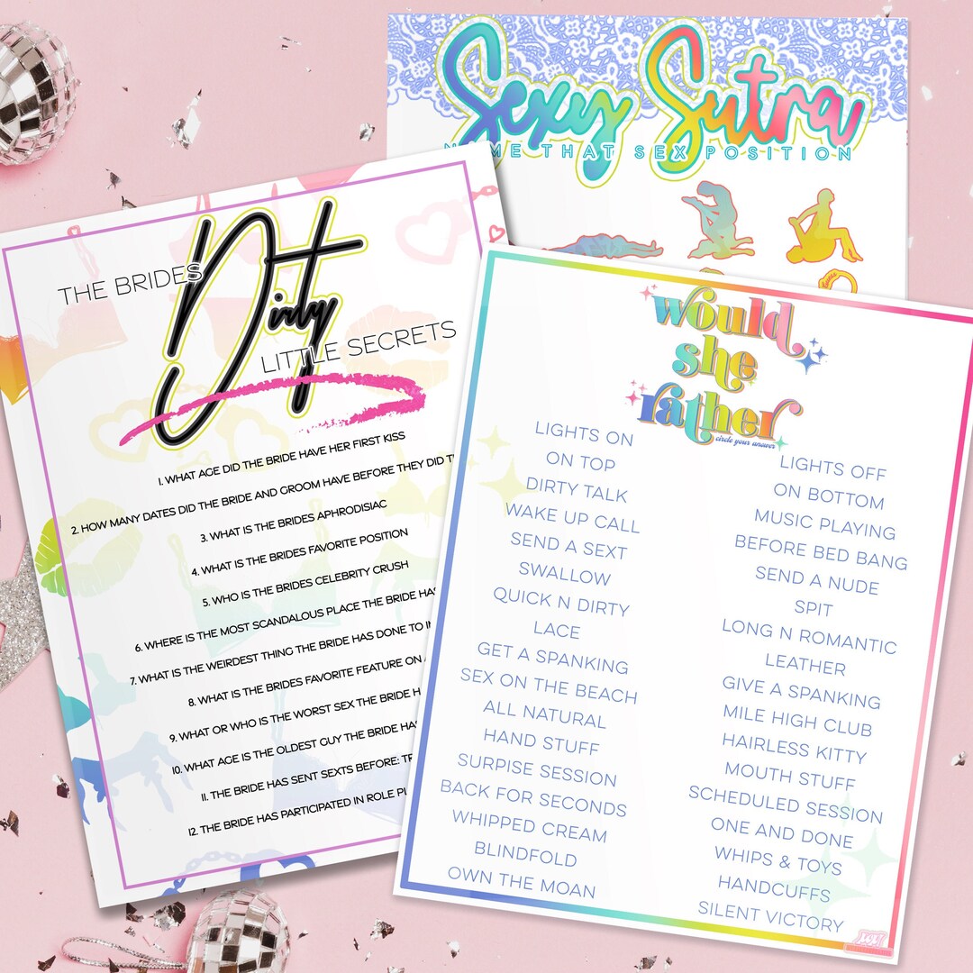 Tasty Trio - Bachelorette Game 3 Pack - Etsy