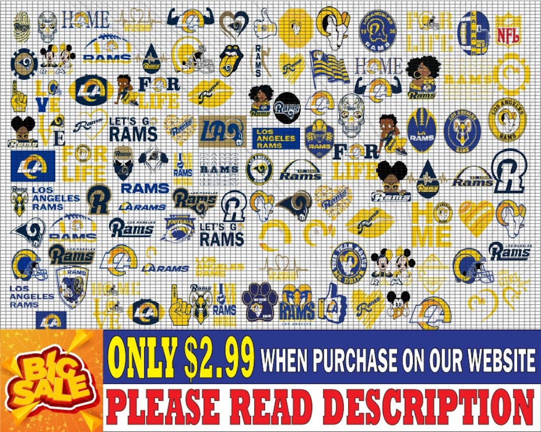 Los-angeles-rams-svg Clipart Bundle Cutting File NFL - Etsy