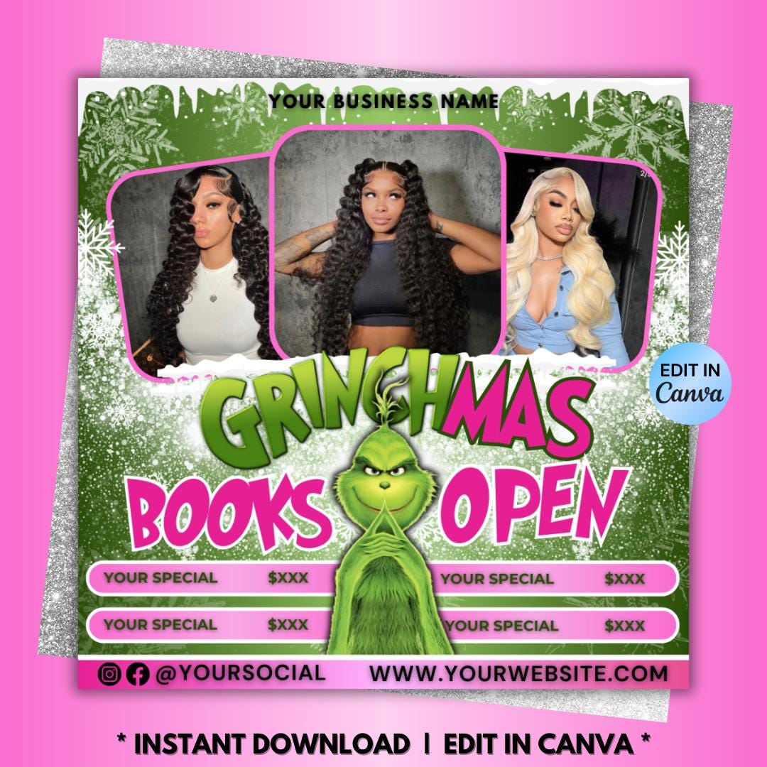 December Booking Flyer, Christmas Booking Flyer, Booking Flyer ...