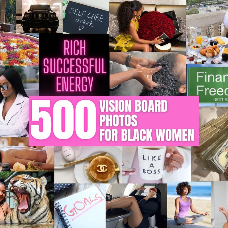 Printable Black Girl Vision Board - Etsy