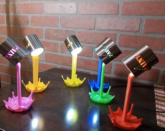 Spilled Paint Lamp - Etsy