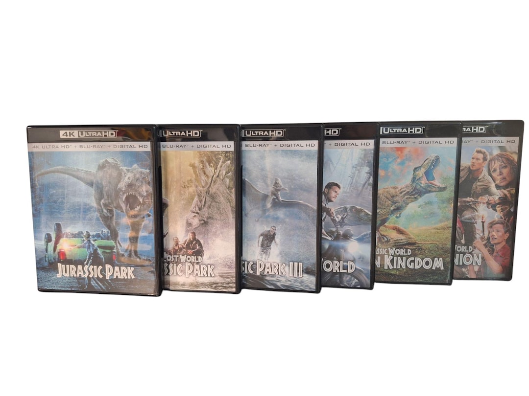 Jurassic Park/world Collection 12.5mm 4k Cases (2-disc Capacity) With ...