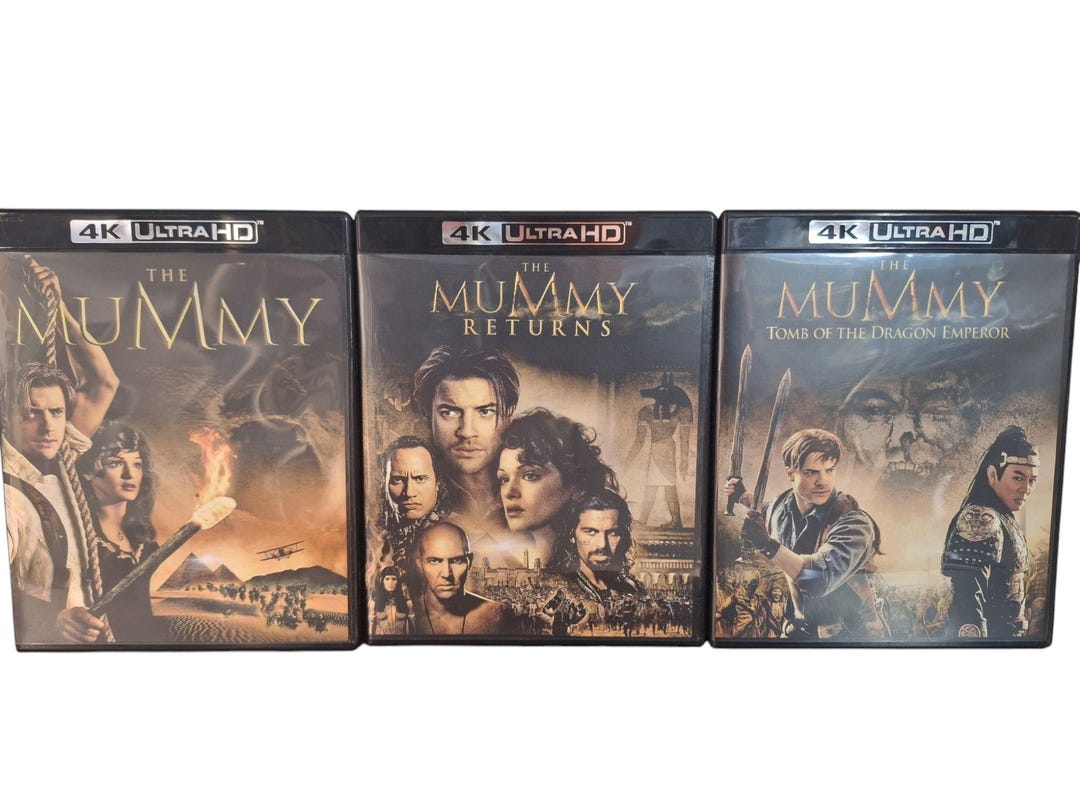 The Mummy Trilogy 12.5mm 4k Cases (2-disc Capacity) With Artwork - Etsy
