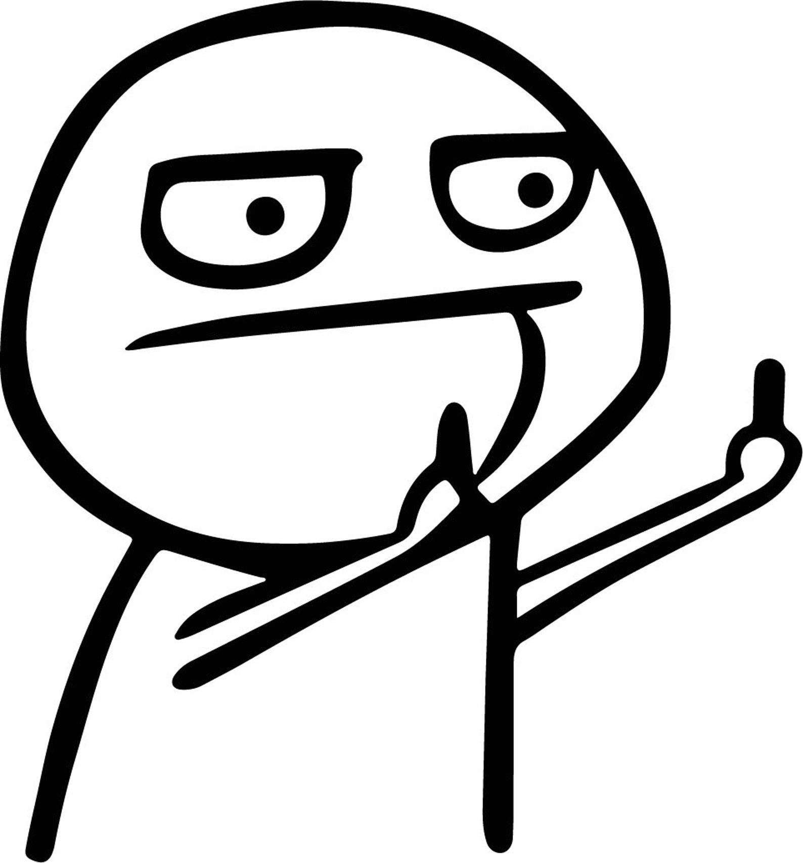 Funny Middle Finger Vinyl Decal | Waterproof Car Window Sticker ...