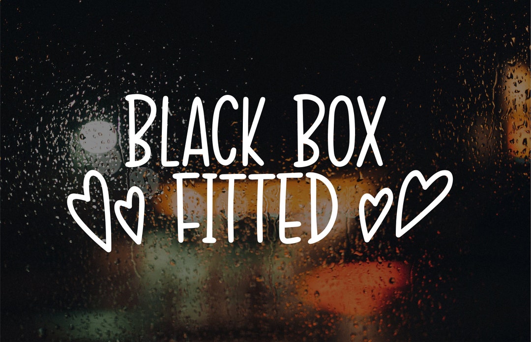 Black Box Fitted Sticker, Car Sticker, Car Decal, Decal Sticker, Vinyl ...