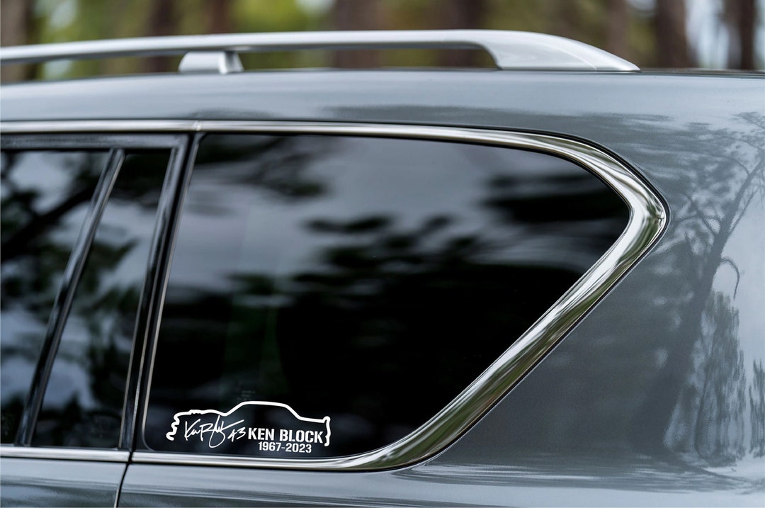 KEN BLOCK SIGNATURE | 43 | Rip Ken Block | Car Window Bumper Vinyl ...