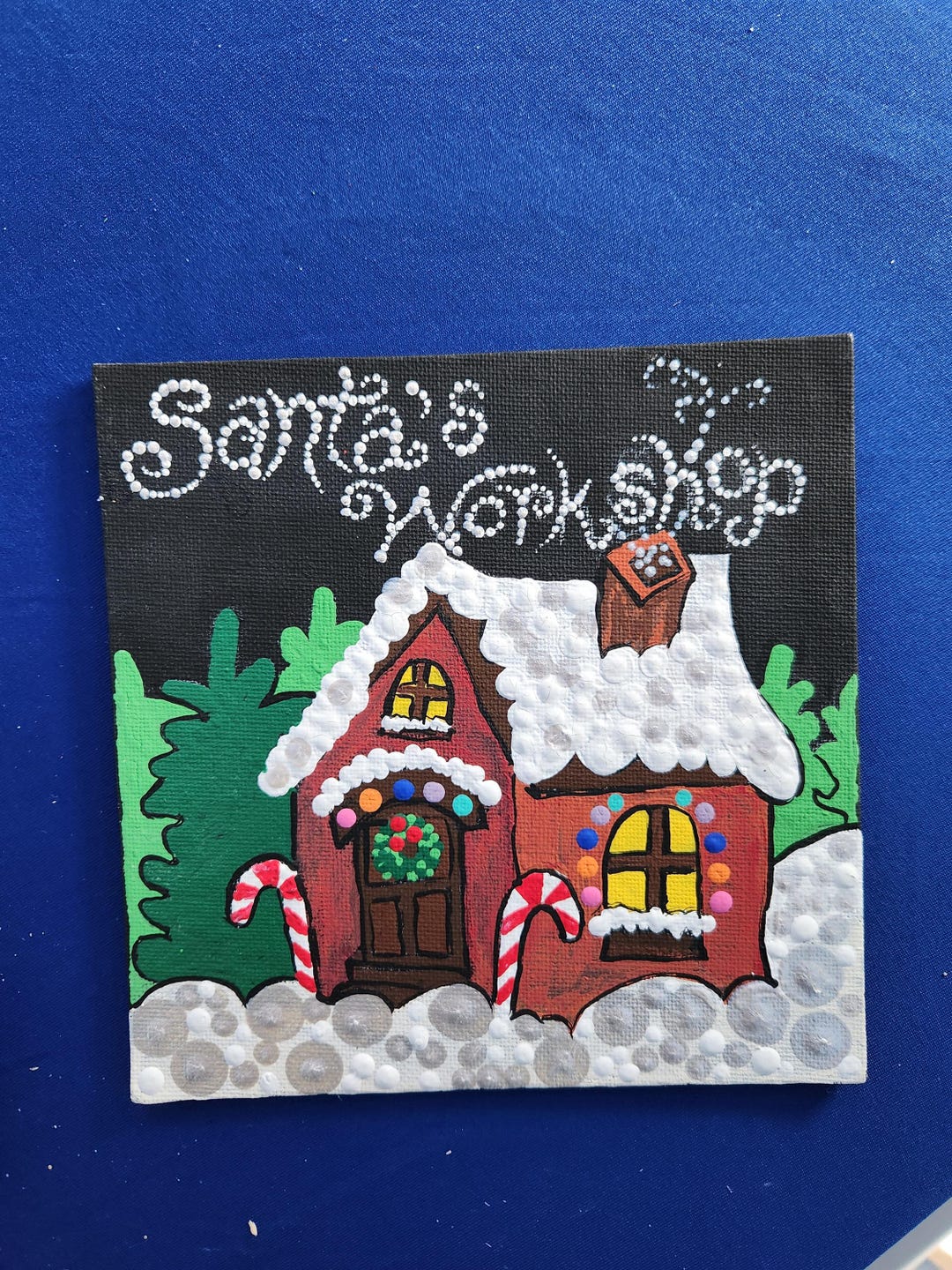 Santa's Workshop Fridge Magnet - Etsy