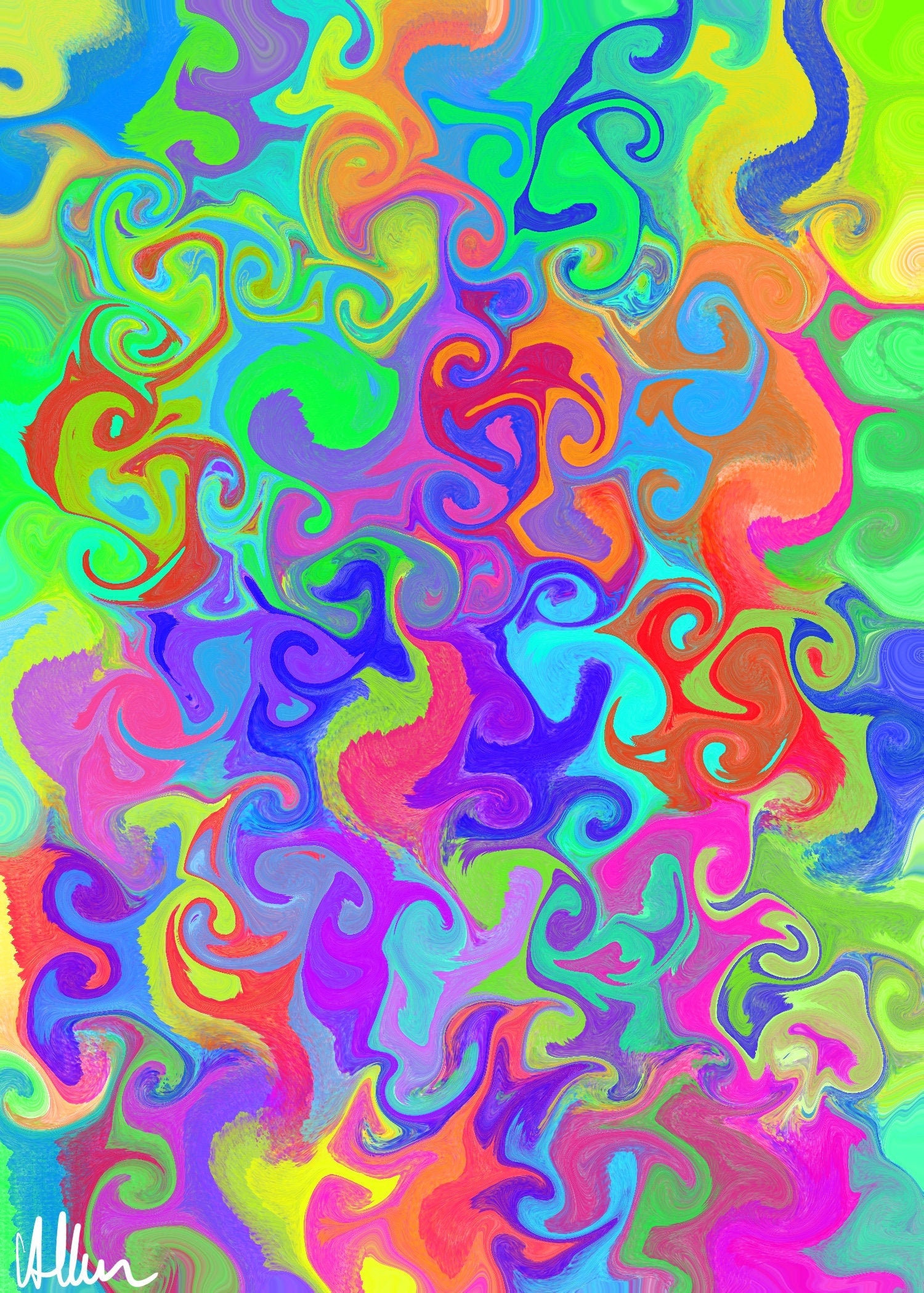 Trippy Art Print - Etsy
