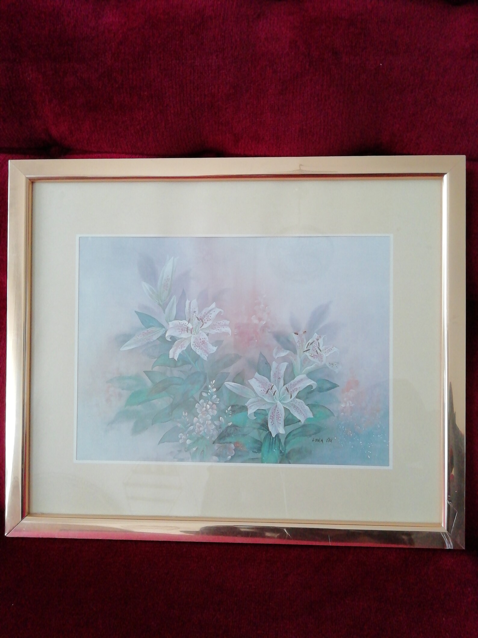 Lena Liu 3 Paintings Subject Flowers - Etsy