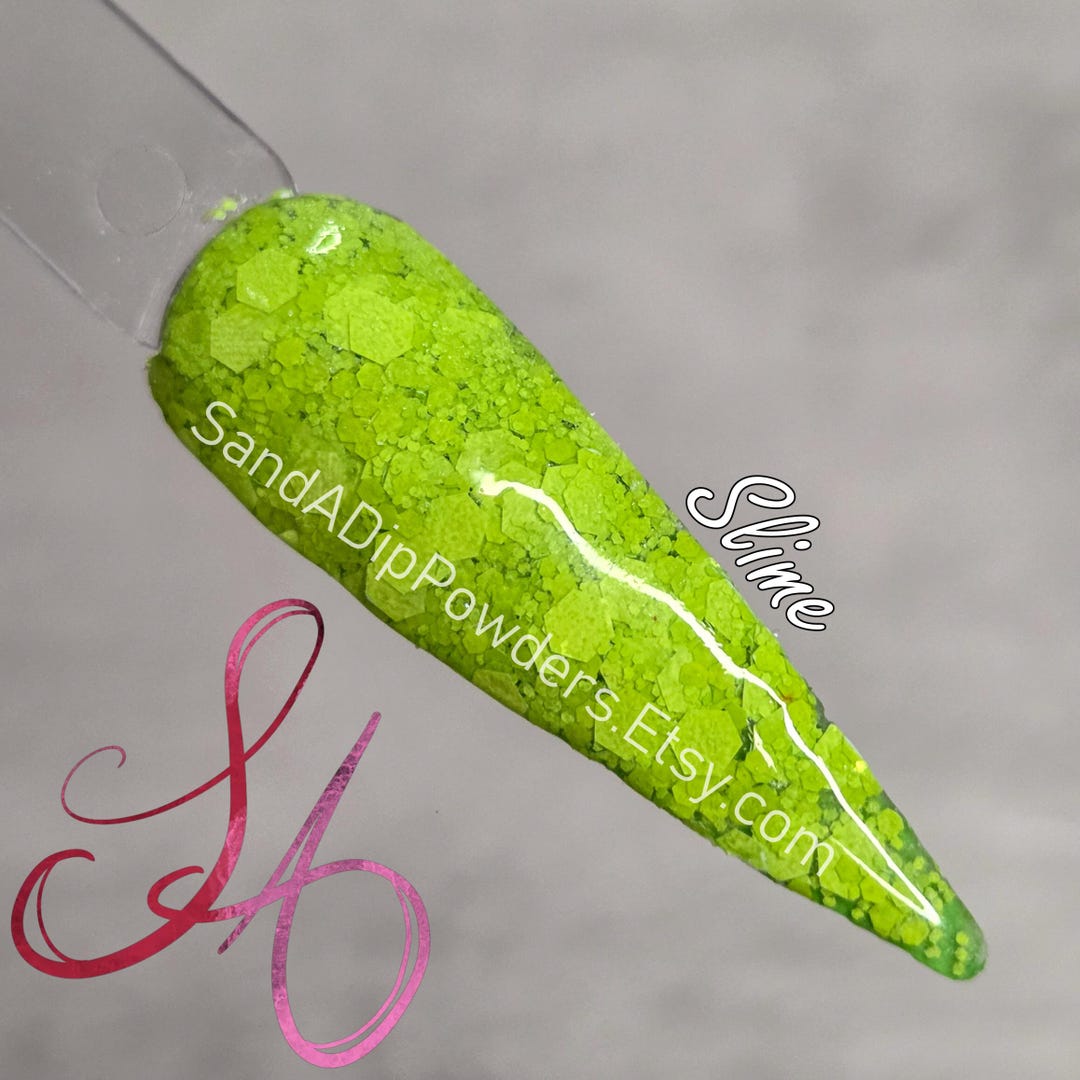 Slime Dip Powder Matte Glitter - Etsy