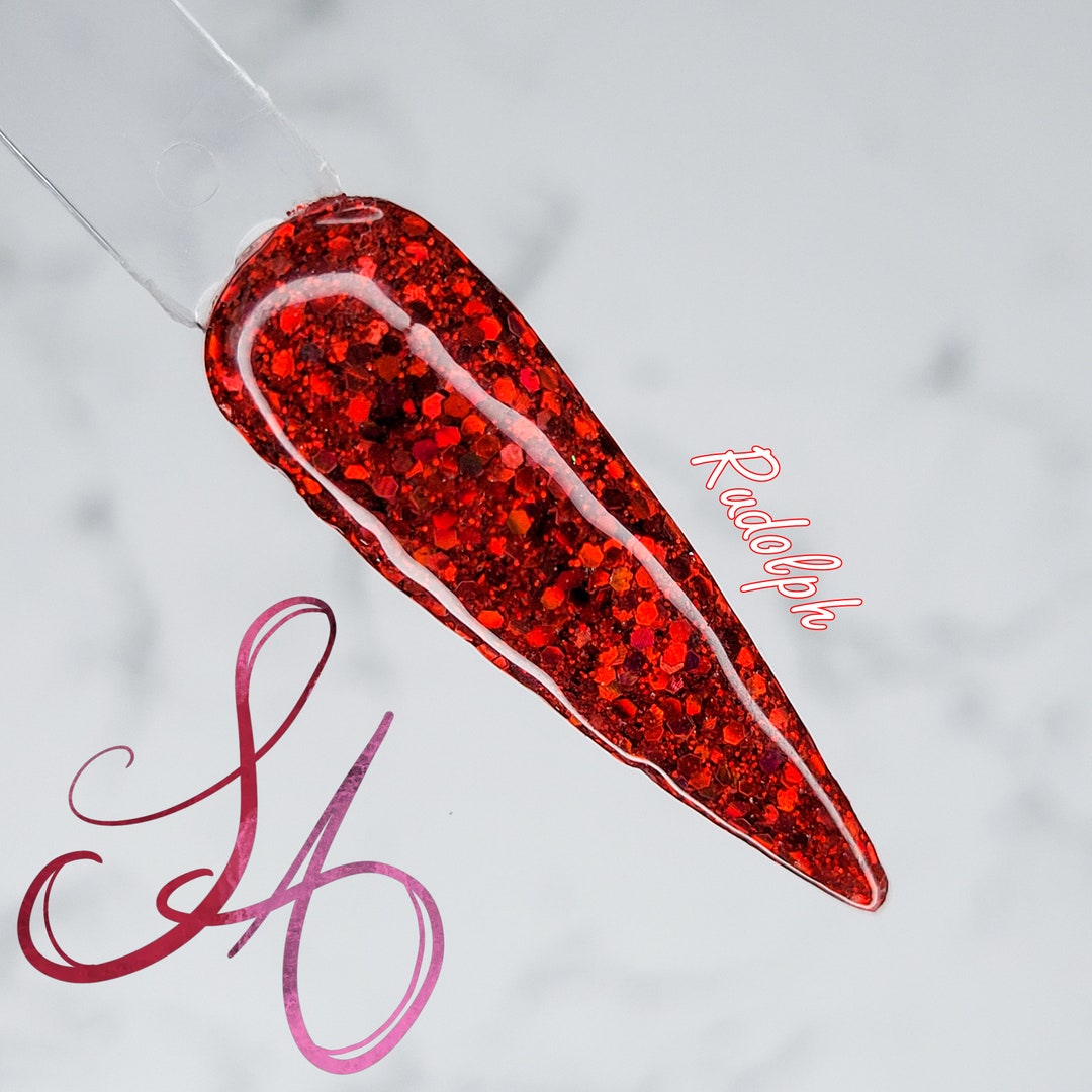 Rudolph Glitter Dip Powder - Etsy