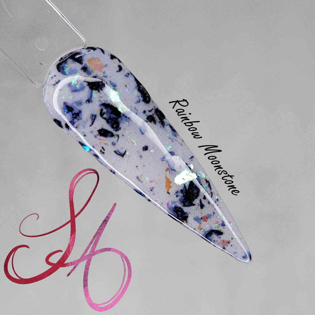 Rainbow Moonstone Dip Powder - Etsy