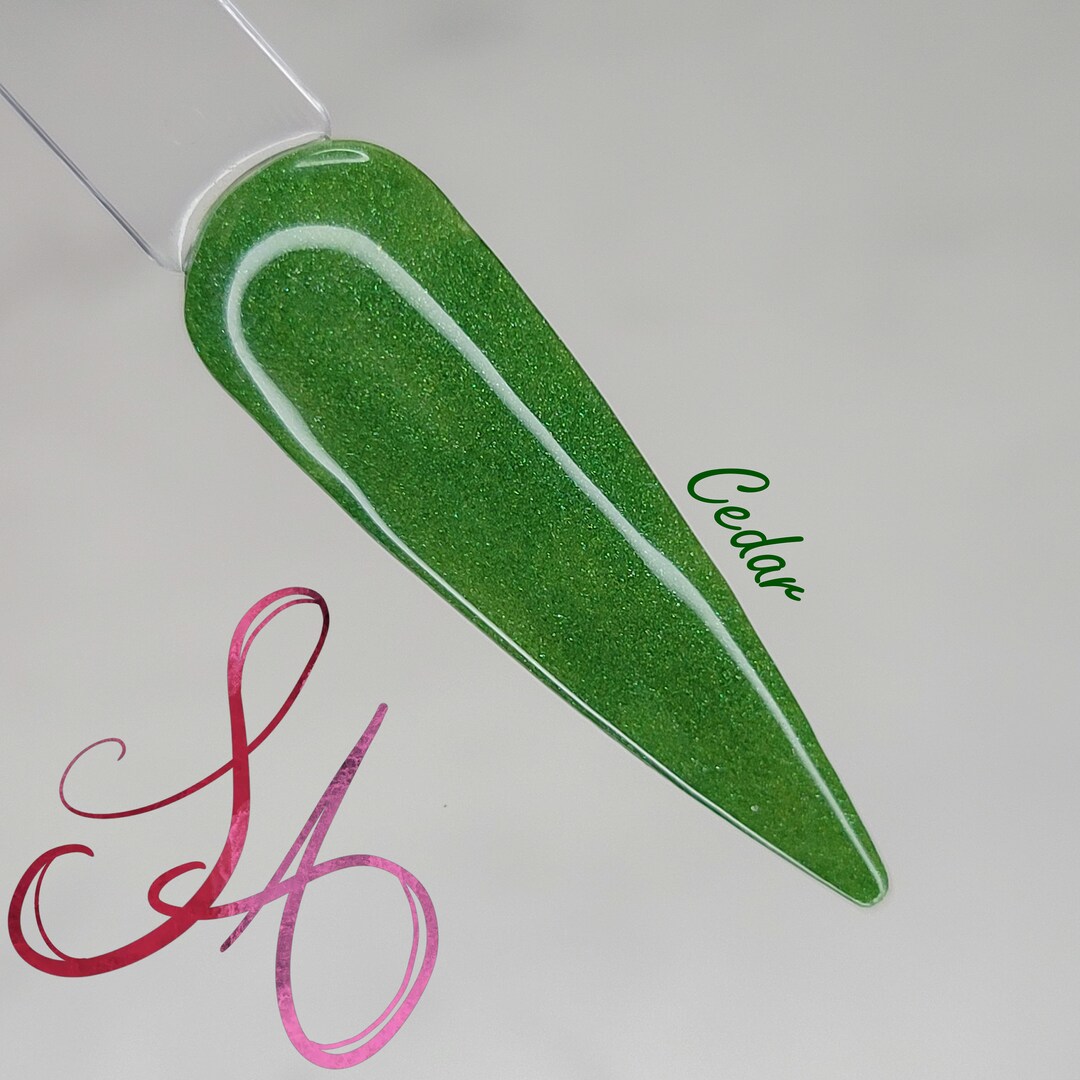 Cedar Dip Powder Green Shimmer - Etsy