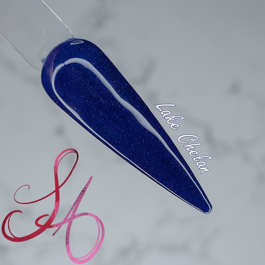 Lake Chelan Dark Blue Dip Powder - Etsy