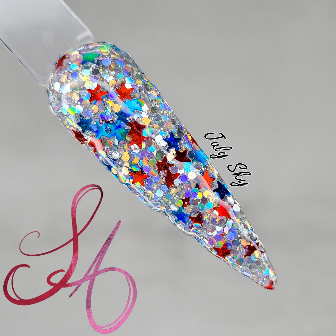 July Sky Dip Powder Glitter - Etsy