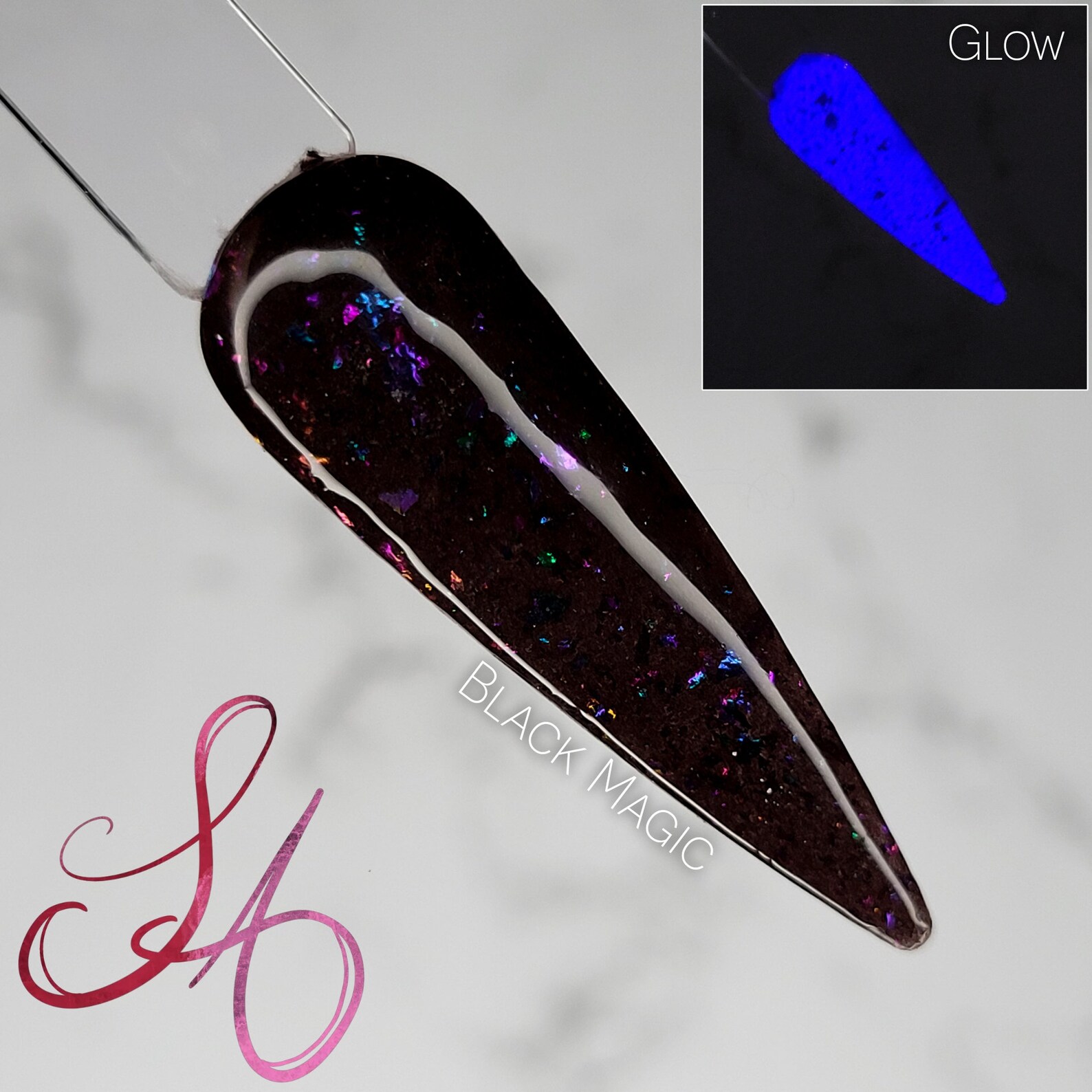 Neon Lights Glow in the Dark Dip Powder Collection - Etsy