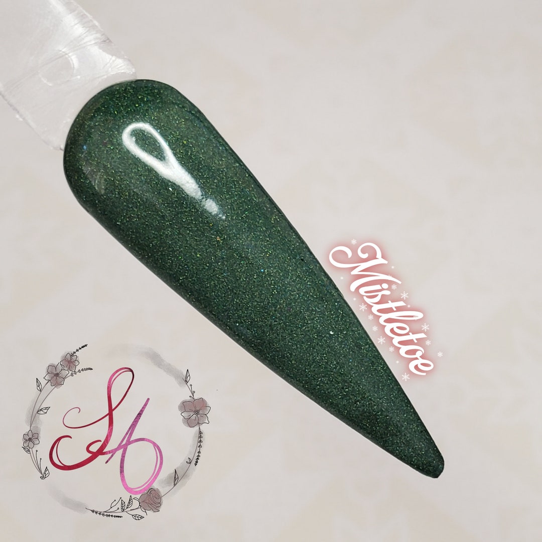 Mistletoe Green Dip Powder - Etsy