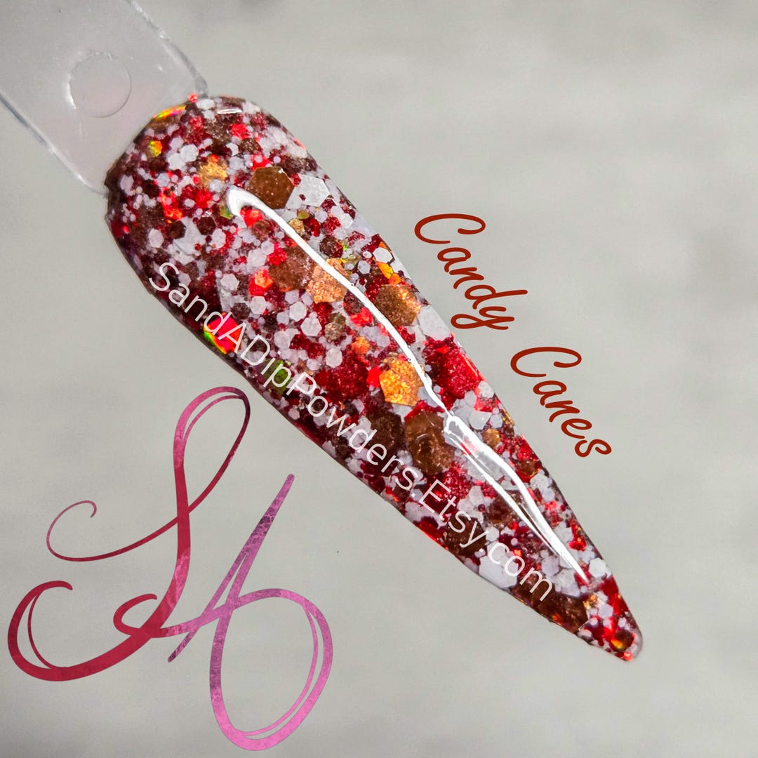 Candy Canes Dip Powder - Etsy