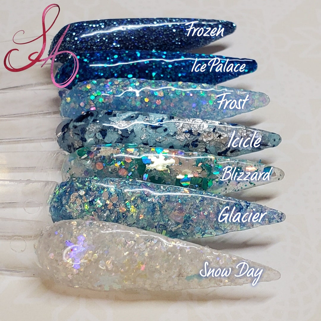 Winter Blues Dip Powder Collection - Etsy