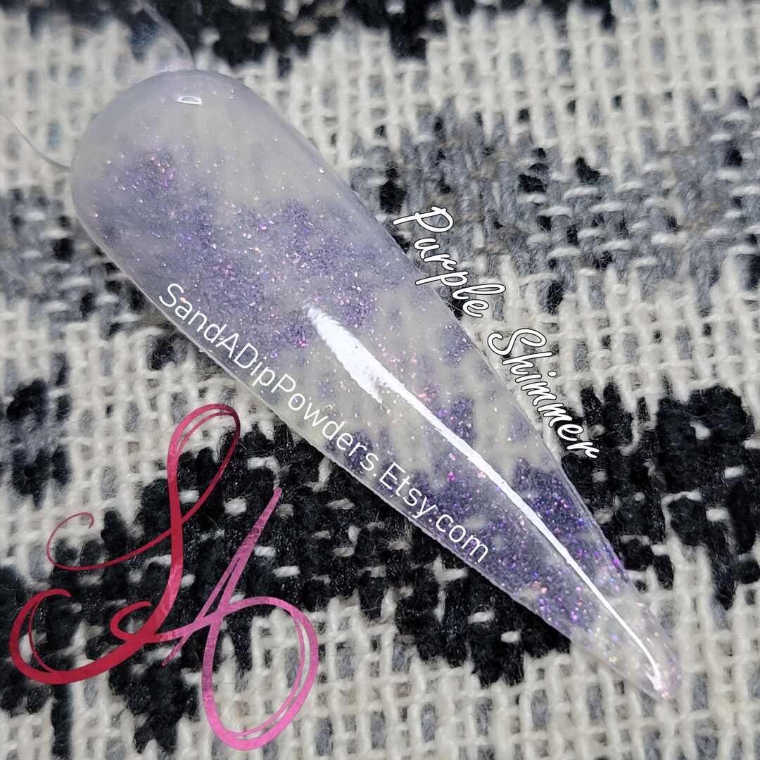 Purple Shimmer Topper Dip Powder - Etsy