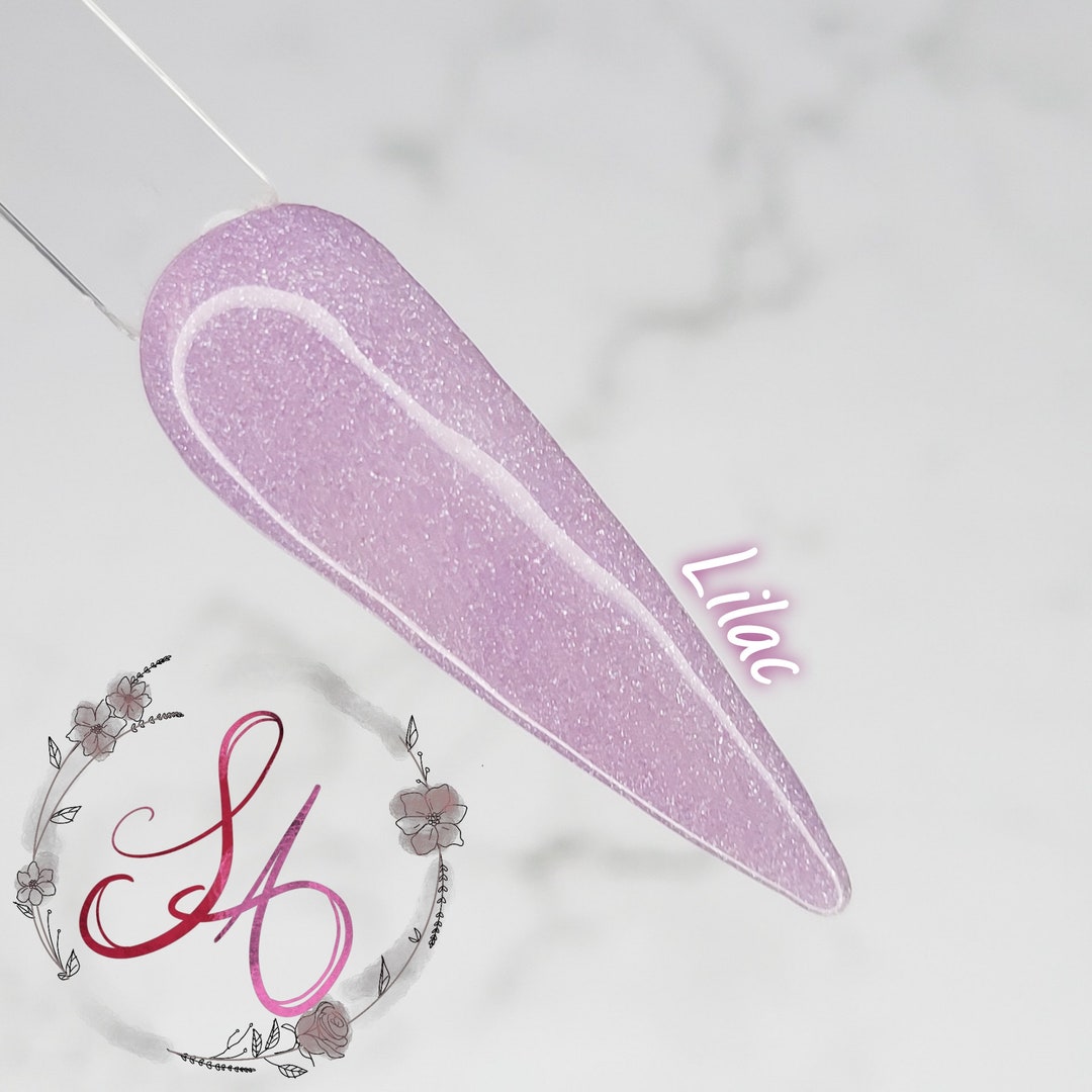 Lilac Shimmer Pastel Purple Dip Powder - Etsy