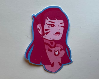 Chibi D.va Mecha Sticker Weatherproof Video Game Overwatch Stickers - Etsy