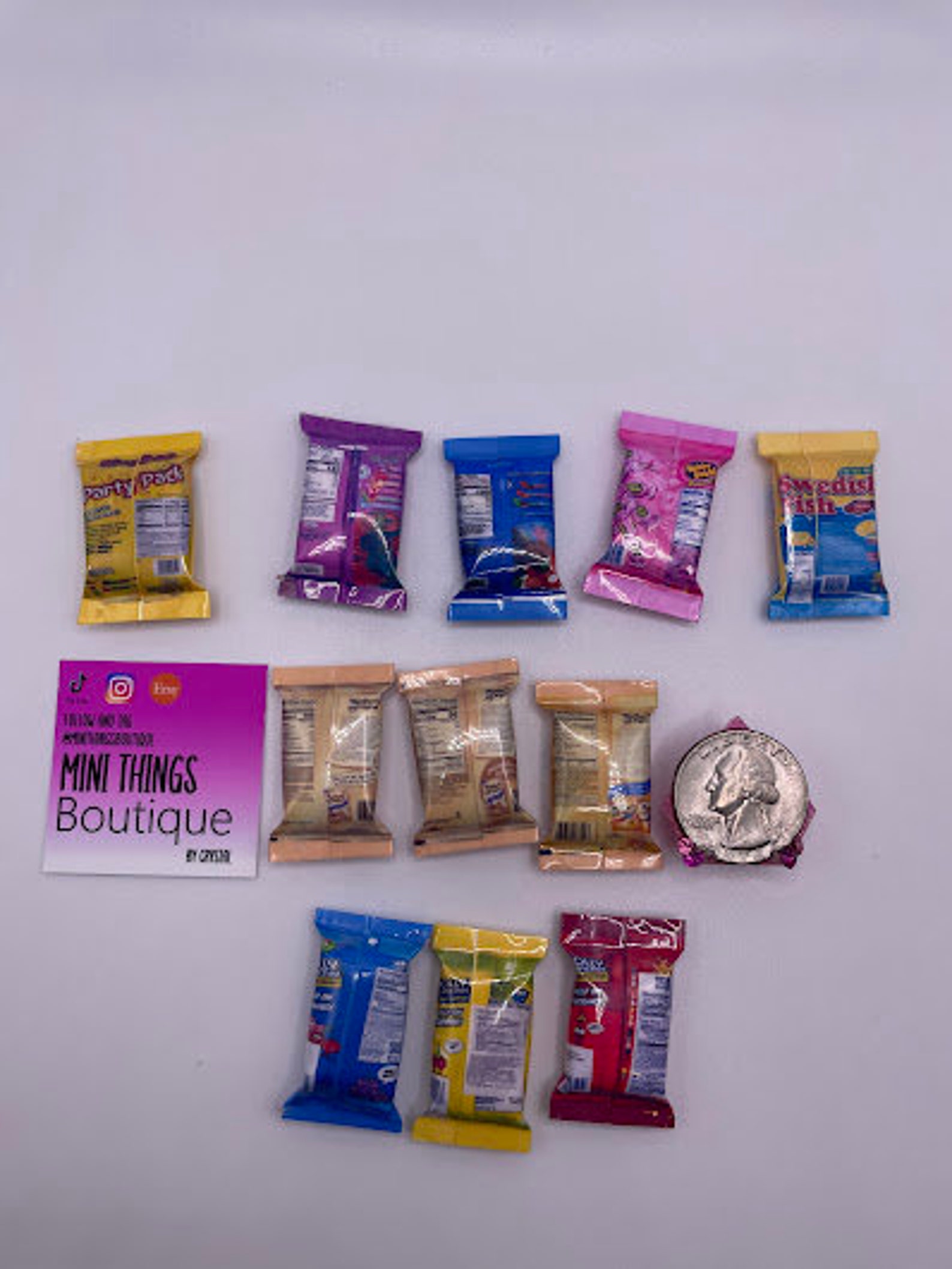 Mini Variety Candy Pretend Bags (each Sold Separately) - Etsy