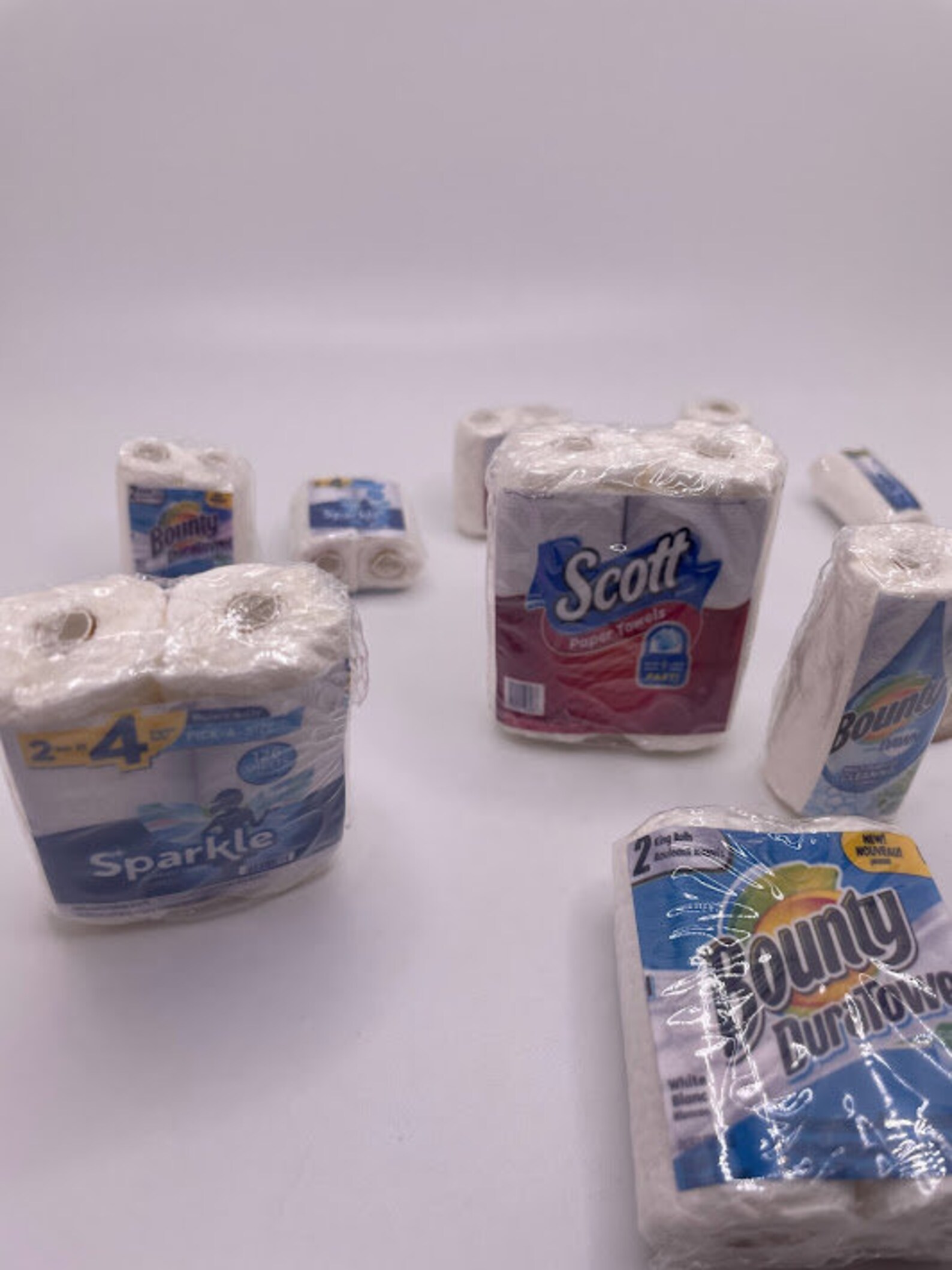 Mini Toilet Paper & Paper Towel Packs Made With Real Paper - Etsy