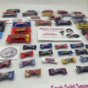 Mini Candy Bars Pretend (each Sold Separately) - Etsy