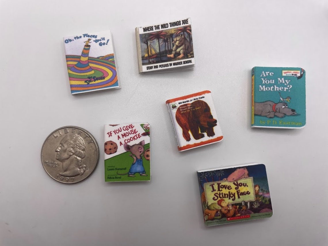 1:12 Mini Children's Books With Pages That Flip - Etsy