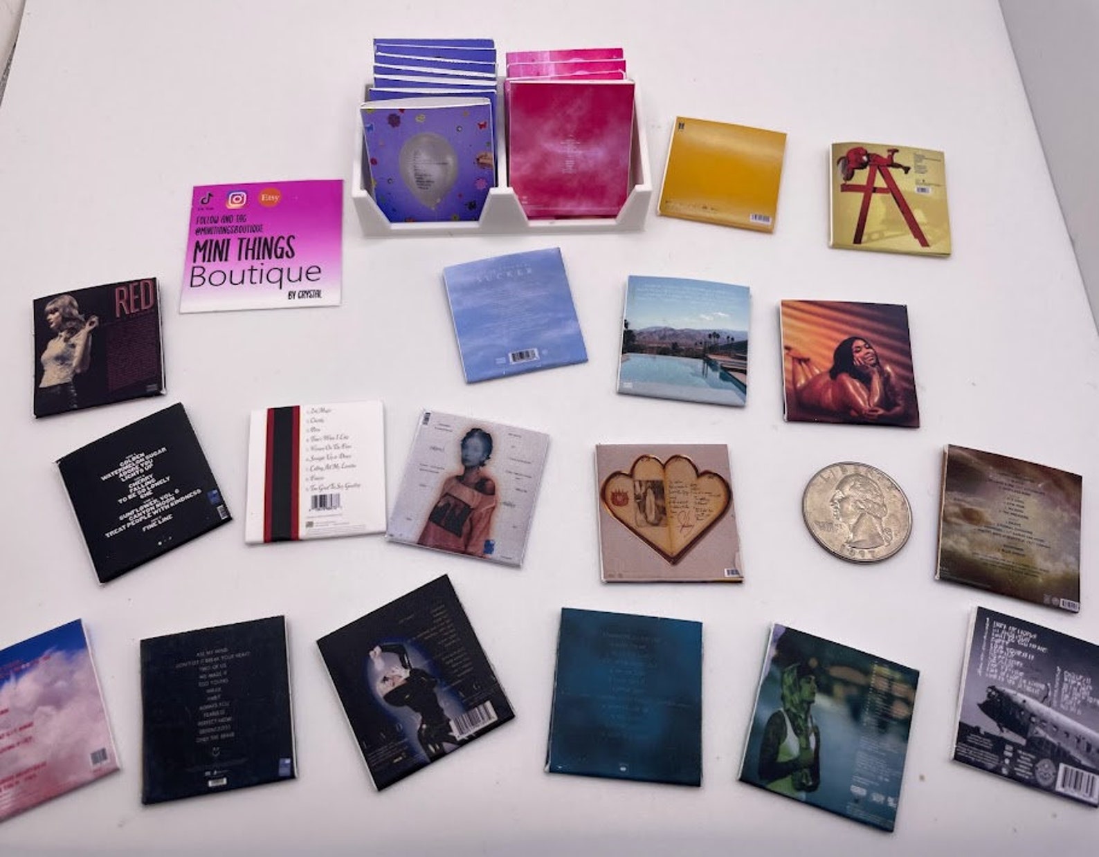 1:12 Scale Post 2000's Pop Record Albums With Pretend - Etsy