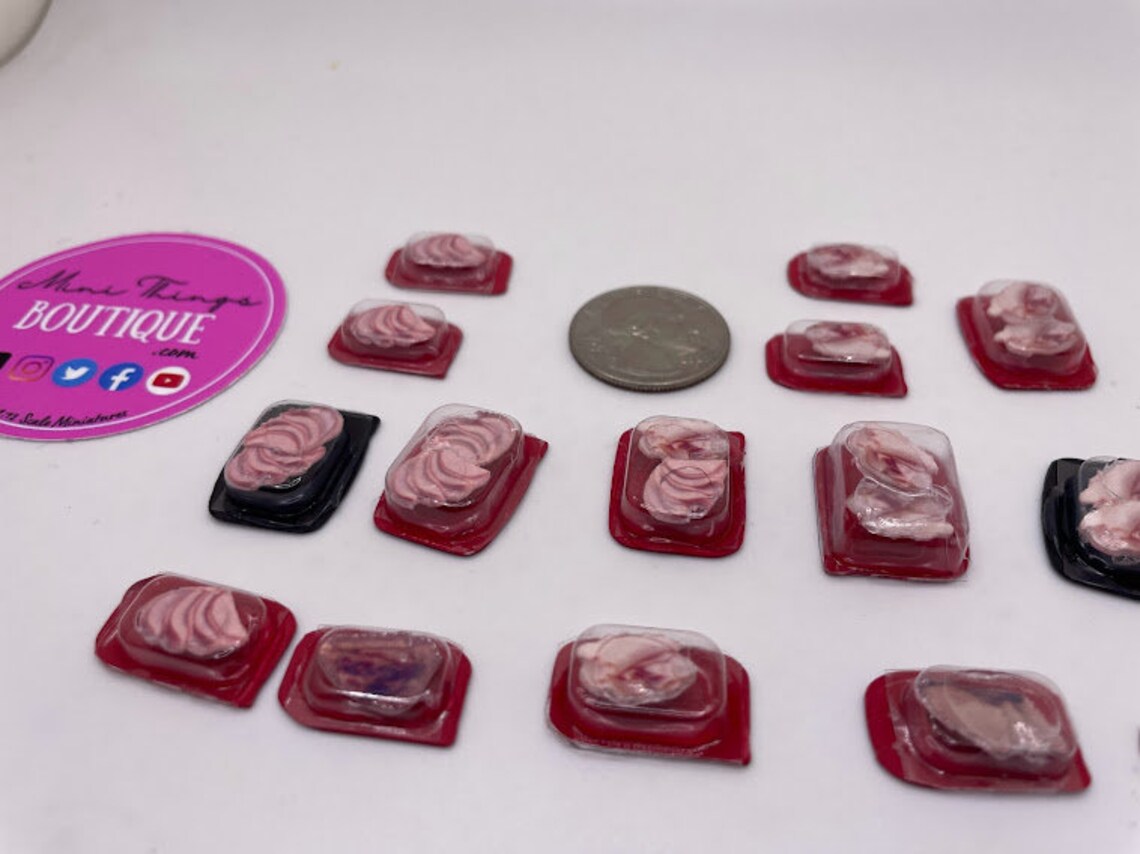 1:12 Mini Lunch Meat Containers Pretend - Etsy