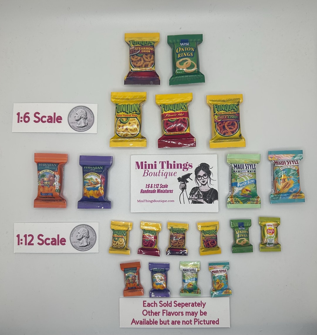Mini Funyons & Hawaiian Chip Pretend Bags (each Sold Separately) - Etsy