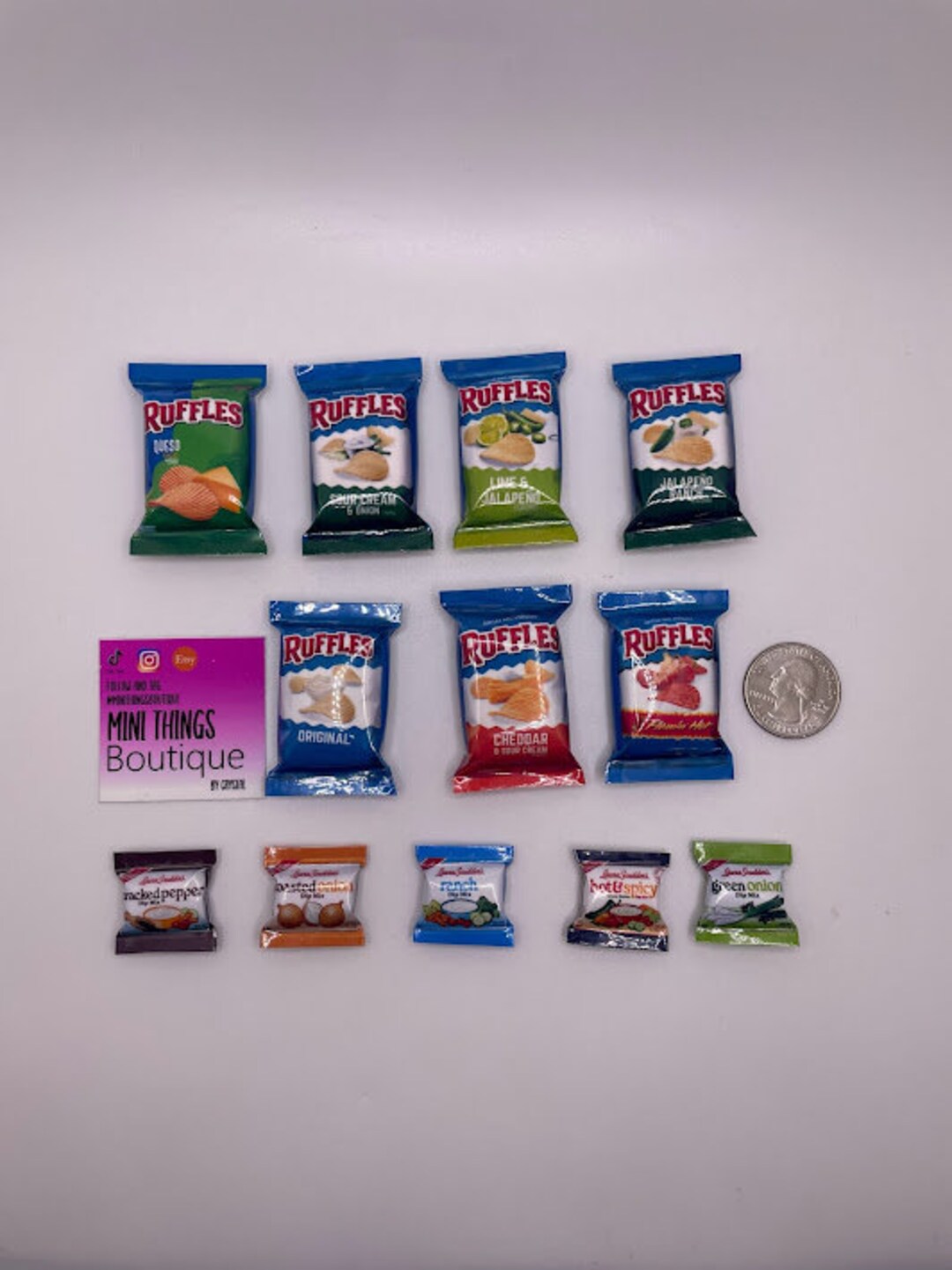 Mini Wavy Chip Bags Pretend each Sold Separately - Etsy