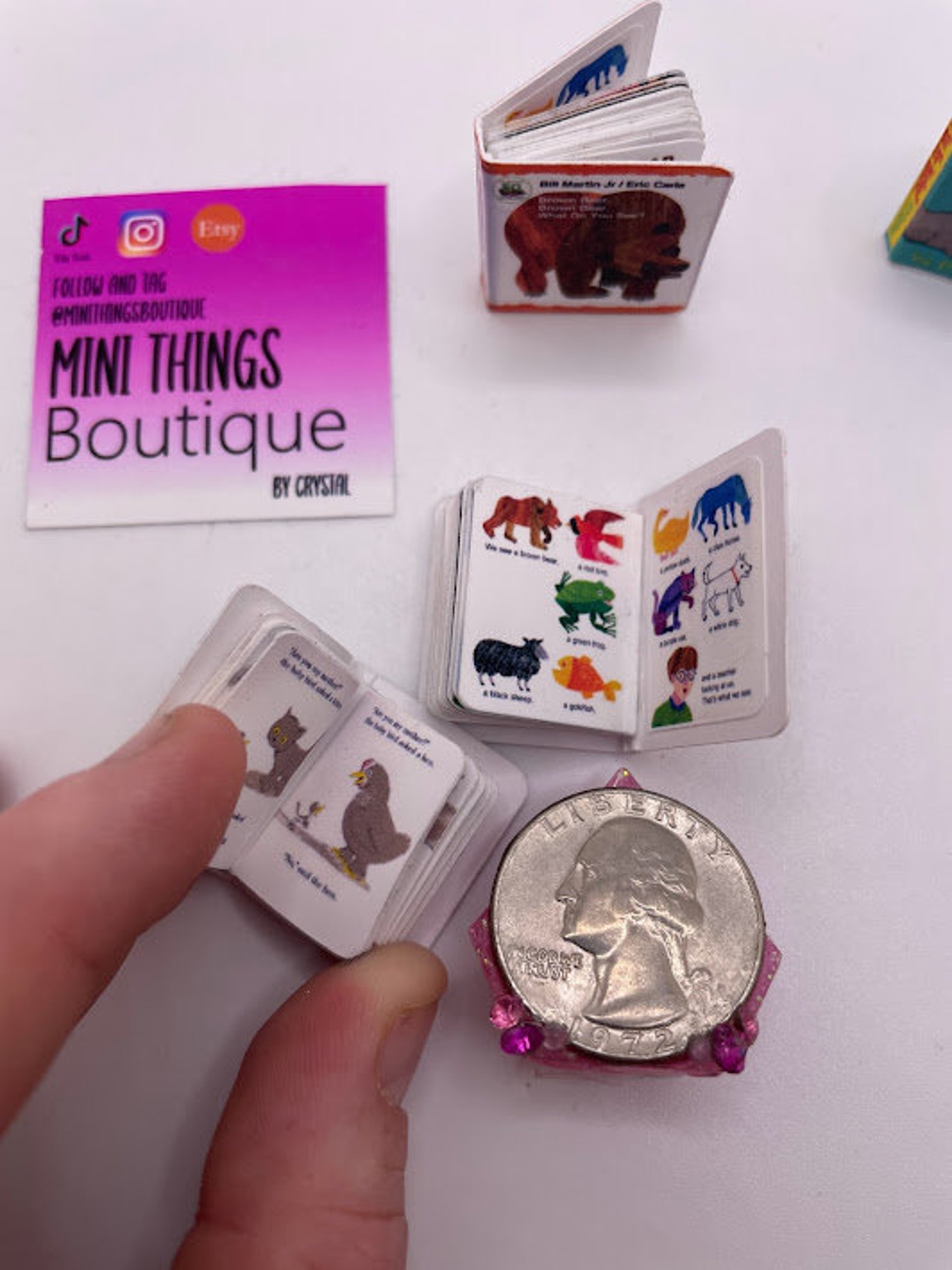 1:12 Mini Children's Books With Pages That Flip | Etsy