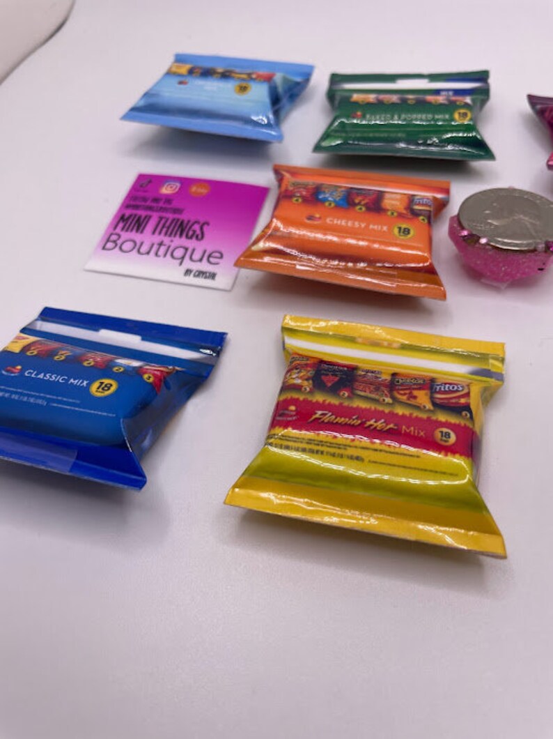 Mini Variety Chip Bags Pretend (each Sold Separately) - Etsy