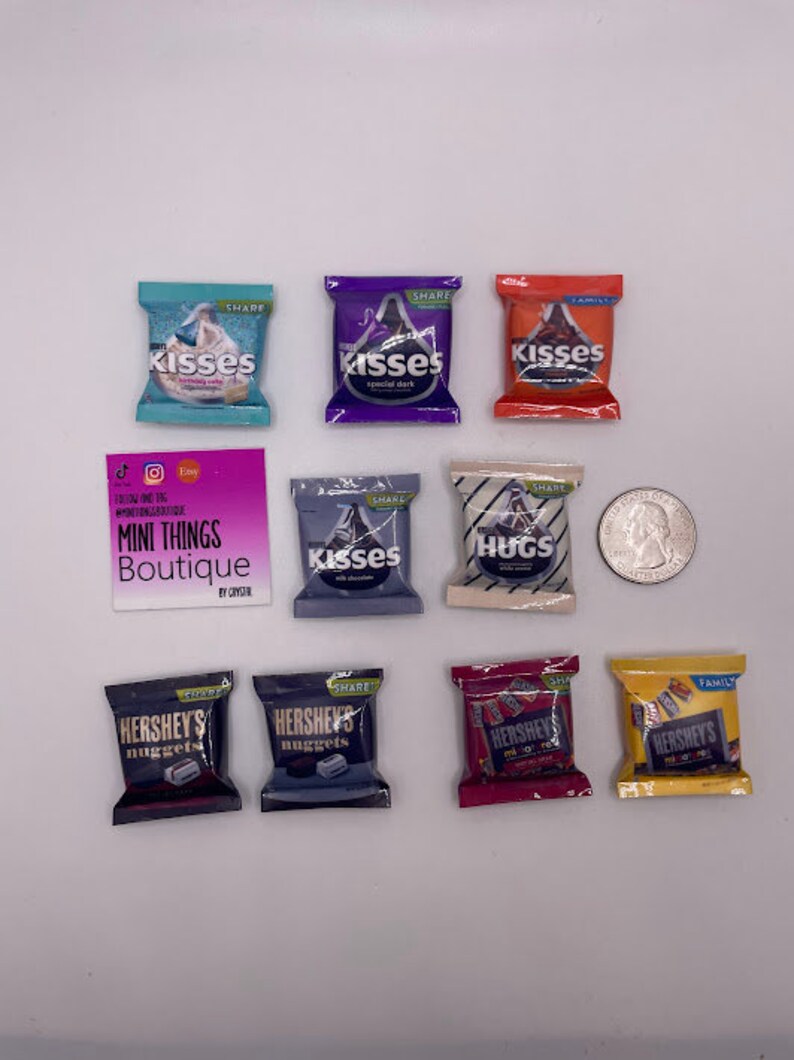 Mini Chocolate Assorted Candy Pretend Bags - Etsy