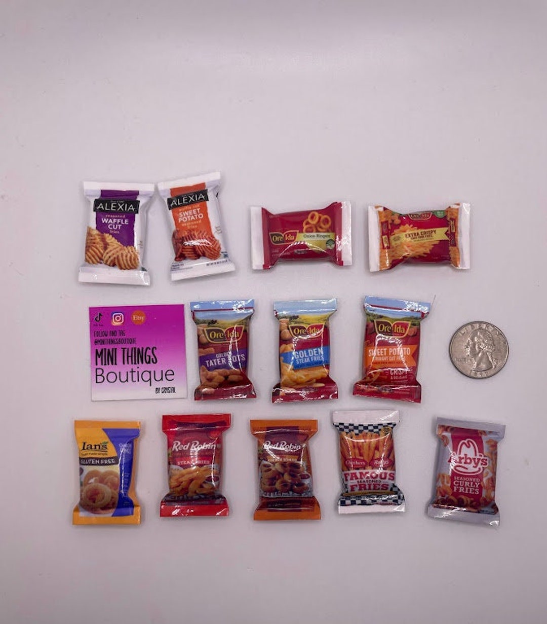 Mini Variety Frozen Potato Pretend Bags each Sold Separately - Etsy