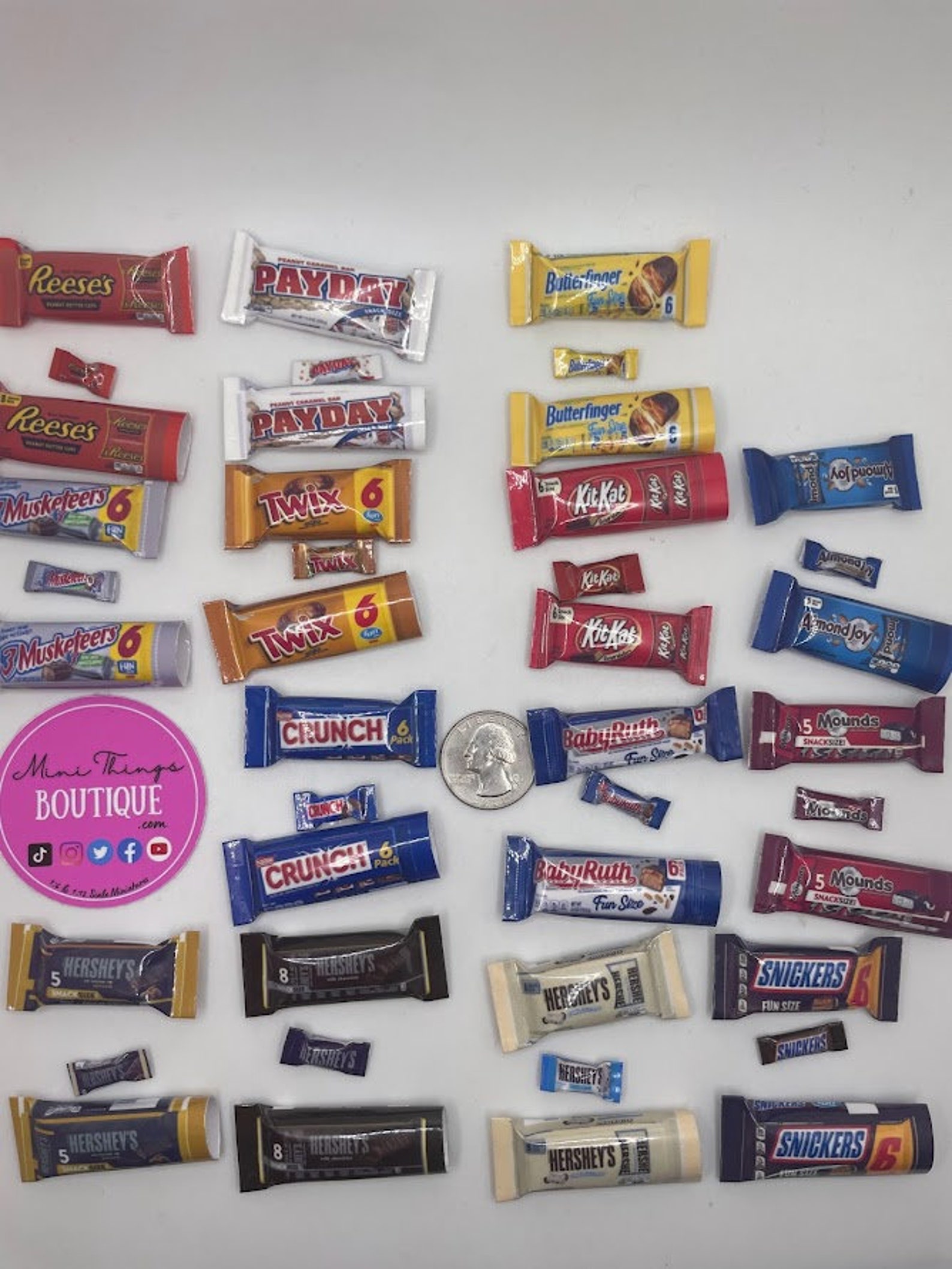 Mini Candy Bags (set of 3) Pretend (please Read Description Each Sold ...