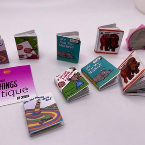 1:12 Mini Children's Books With Pages That Flip | Etsy