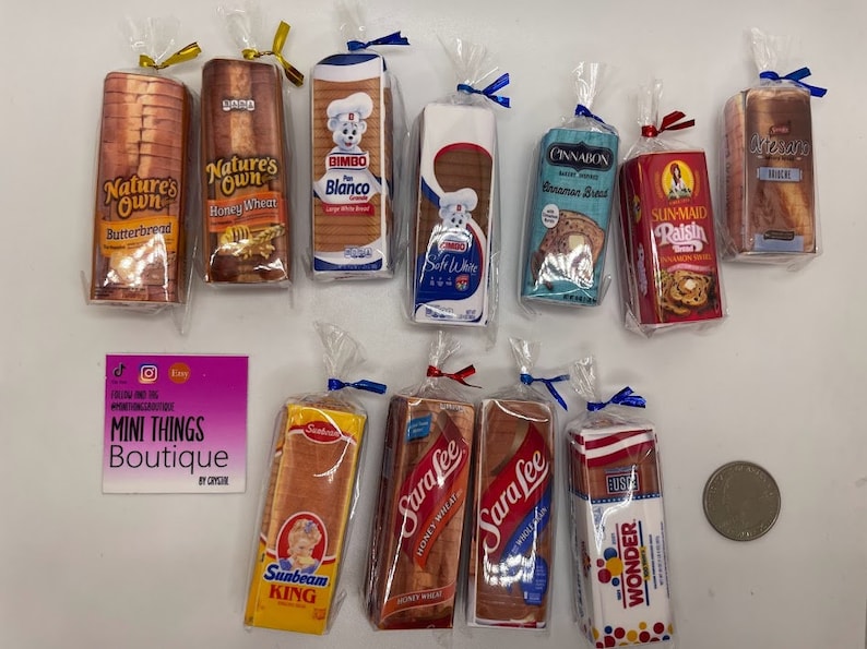 Mini Pretend Breads of All Varieties please Read Description - Etsy