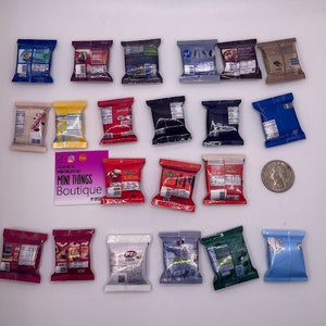 Mini Assorted Pretend Chocolate Candy Bags (each Sold Separately) - Etsy