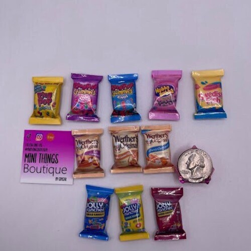 Mini Assorted Pretend Chocolate Candy Bags - Etsy