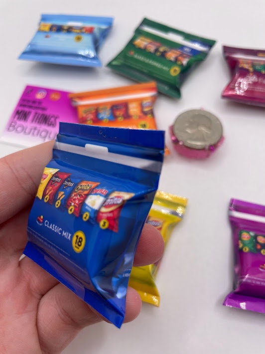 Mini Variety Chip Bags Pretend (each Sold Separately) - Etsy
