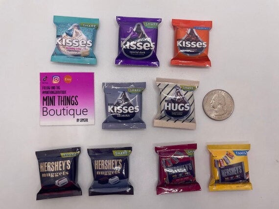 Mini Chocolate Assorted Candy Pretend Bags - Etsy